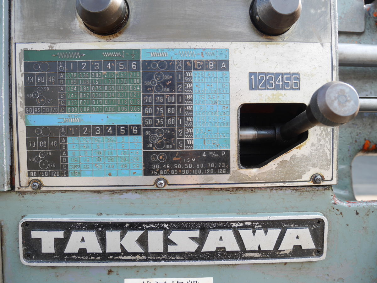 TAKISAWA TSL-550 – บริษัท ไฮเทค แมชชินเนอรี่ จำกัด ผู้จัดจำหน่าย ...